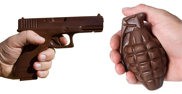 Chocolate-Weapons-Chocolate-Guns-and-Ammo_1 | 3DP id.arts