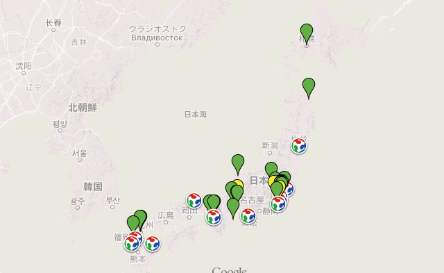 ファブラボさんが公開したFabスペースの日本地図！ | 3DP id.arts