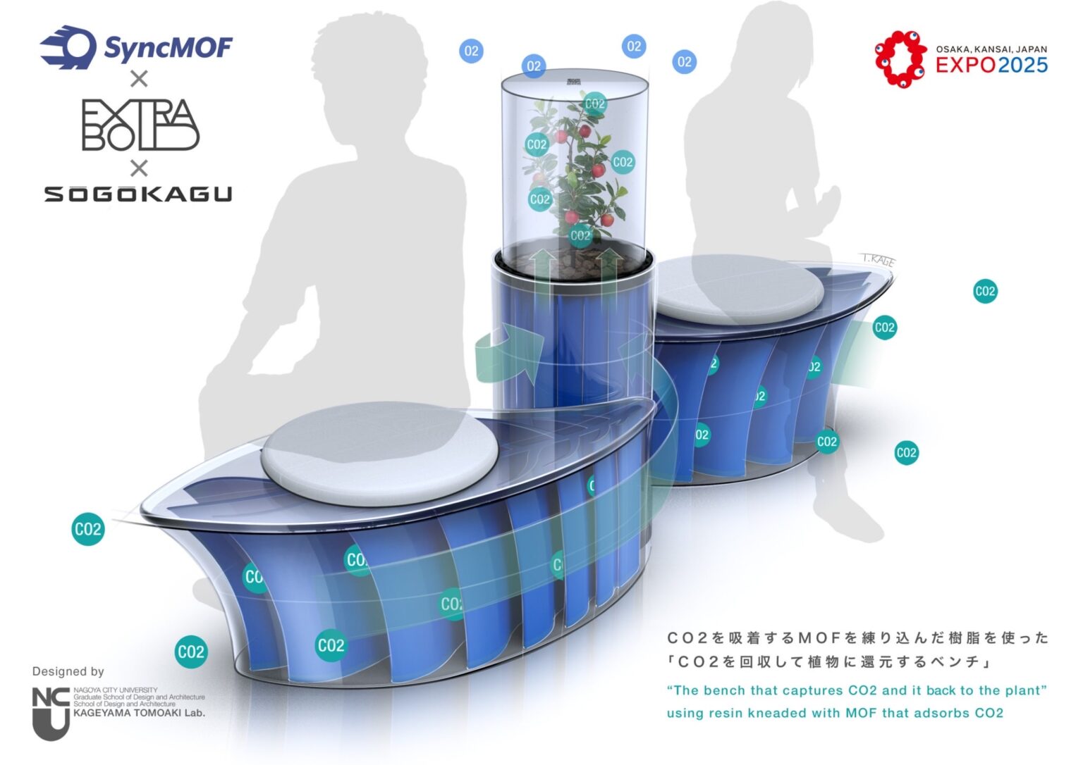 大阪万博に登場したCO₂吸着3Dプリンタ製ベンチ | 3DP id.arts