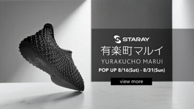 3Dプリントシューズ「STARAY」ポップアップが有楽町に登場 | 3DP id.arts